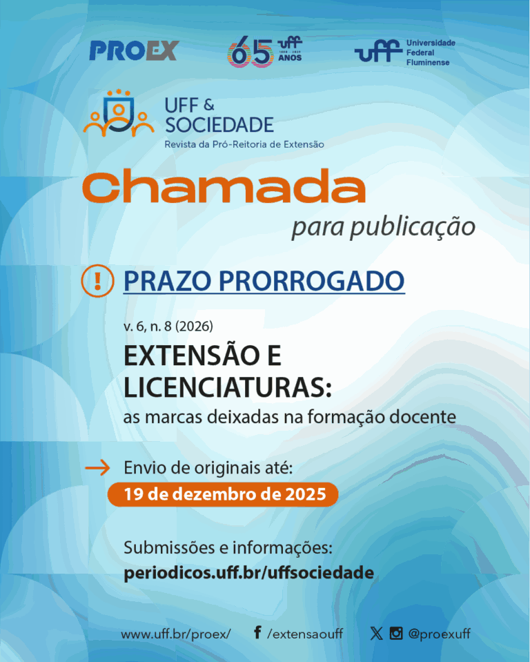 Prorrogação do prazo para publicação na Revista UFF & Sociedade ...